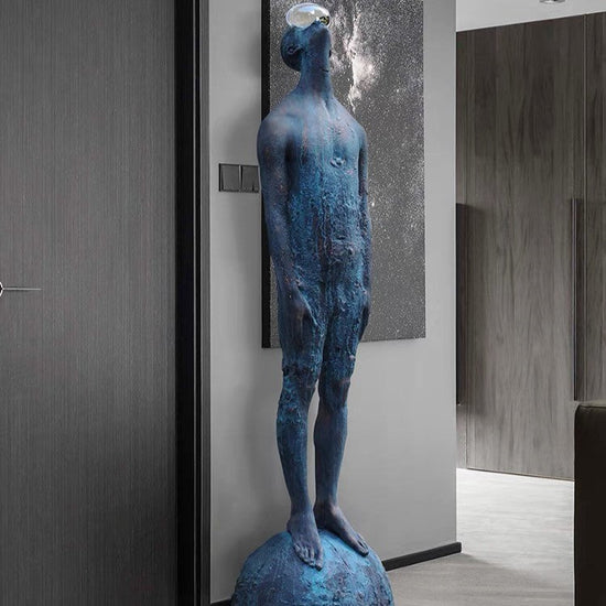 Blue Man Art Sculpture – Lyfairs