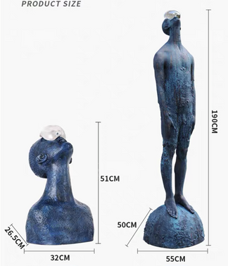 Blue Man Art Sculpture – Lyfairs