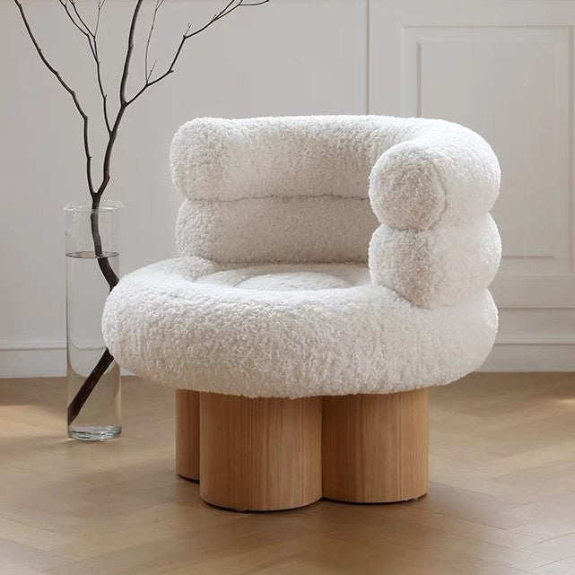 Cozy Stump Bouclé Chair – Lyfairs