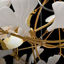 Porcelaneous Leaves Twig Chandelier Tree Branch Shaped Pendant Light F ...